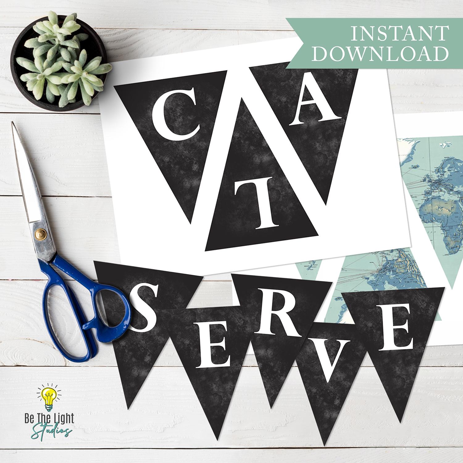 Missionary Banner Set - Called to Serve Banner - Bunting Banner ...
