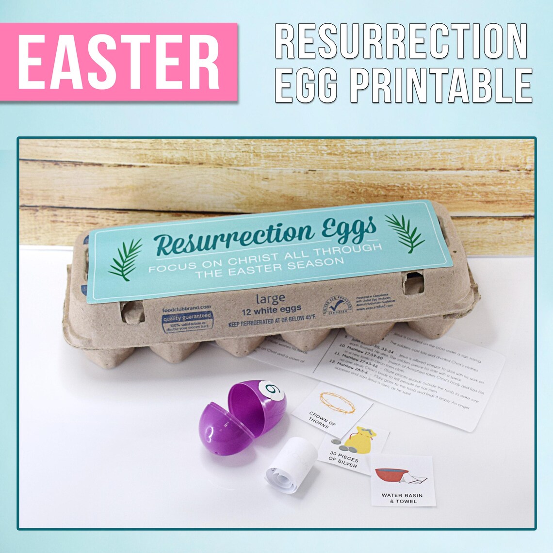 Resurrection Egg Printable - Perfect to Explain the Resurrection of ...