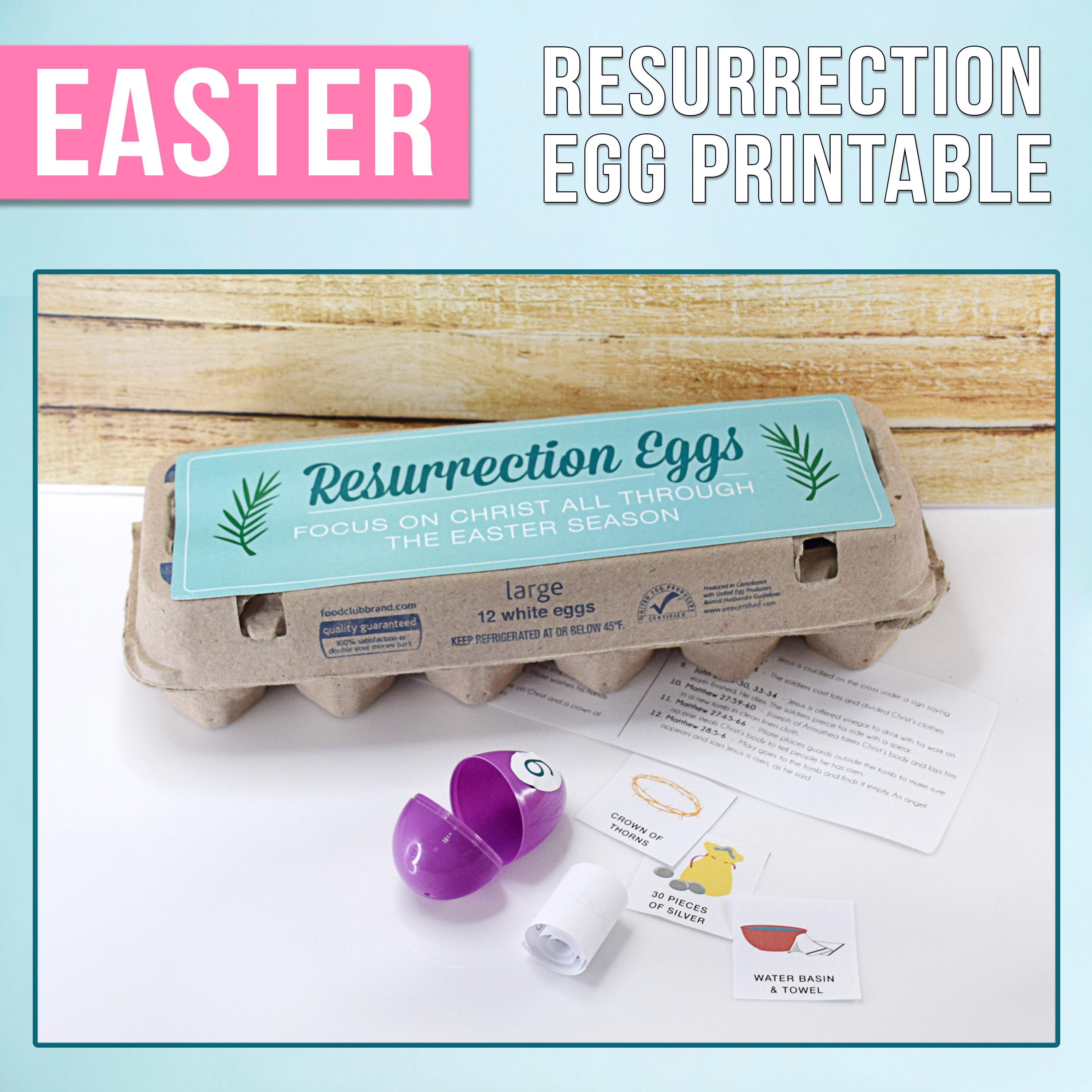 Resurrection Egg Printable - Perfect to Explain the Resurrection of ...