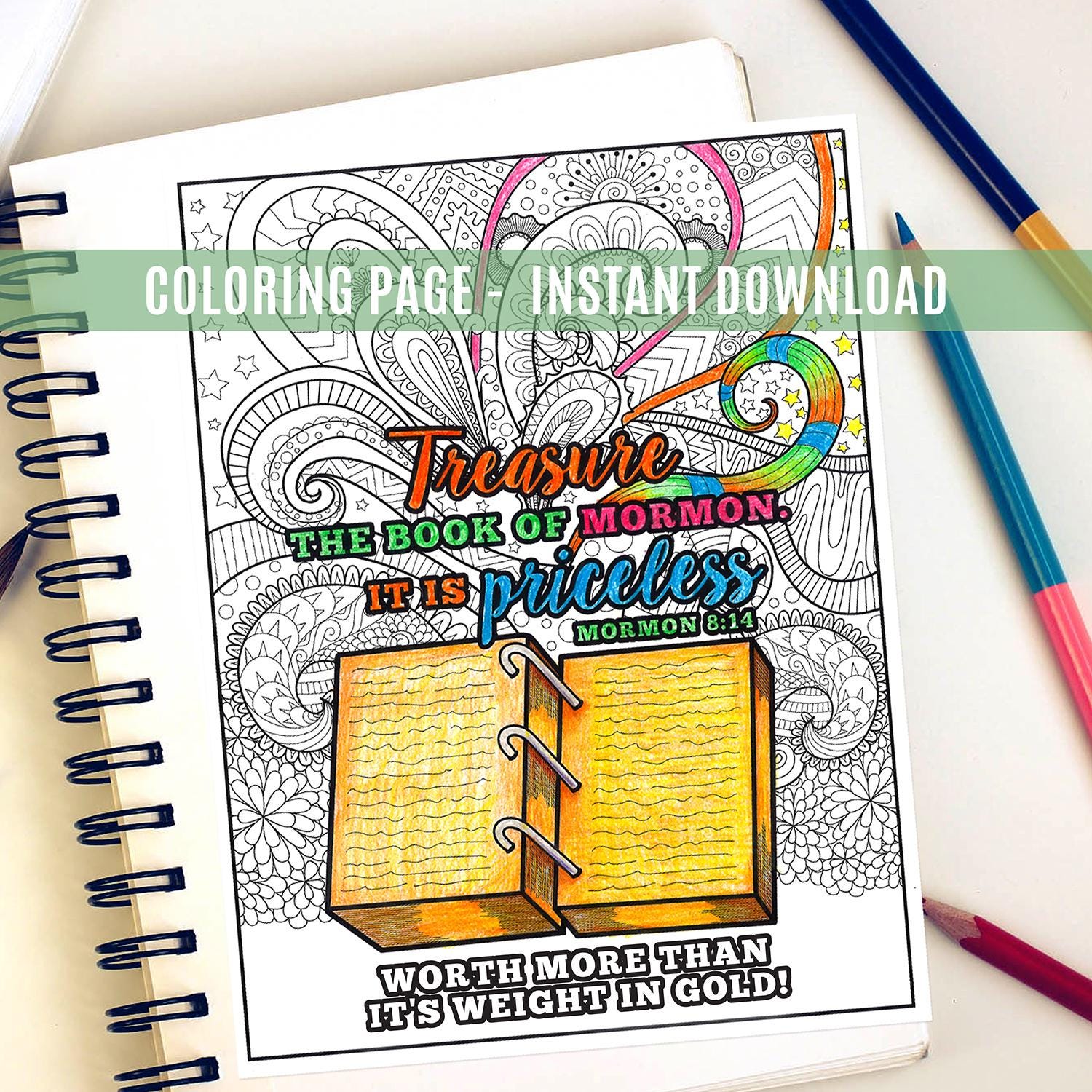 Book of Mormon Golden Plates - Printable Coloring Page - the Church of ...