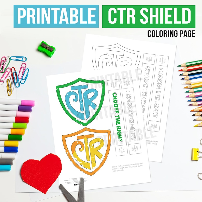 CTR Choose the Right Printable Bracelet Primary Activity Days - Etsy