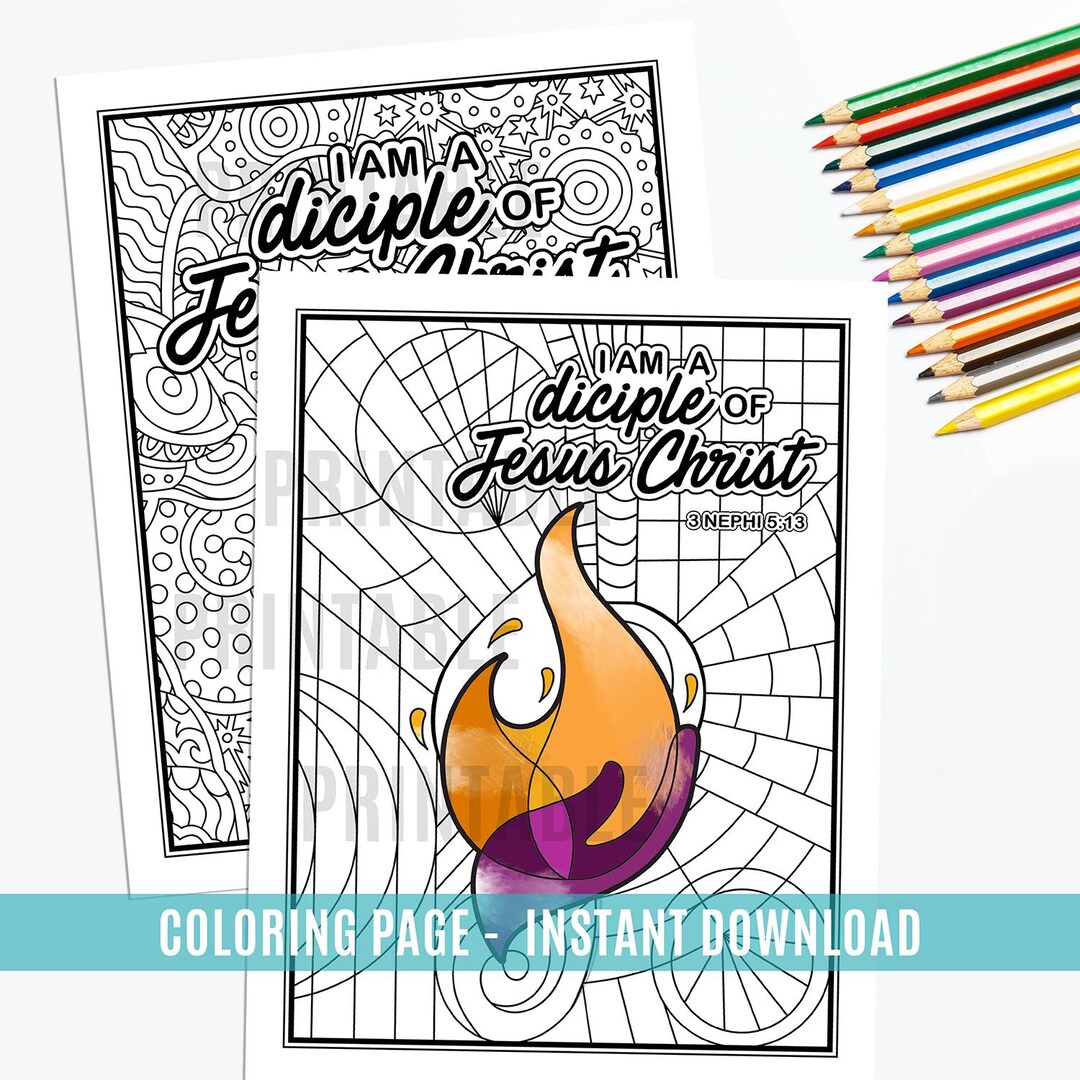 I Am A Disciple of Jesus Christ Coloring Page - Printable Coloring Page ...