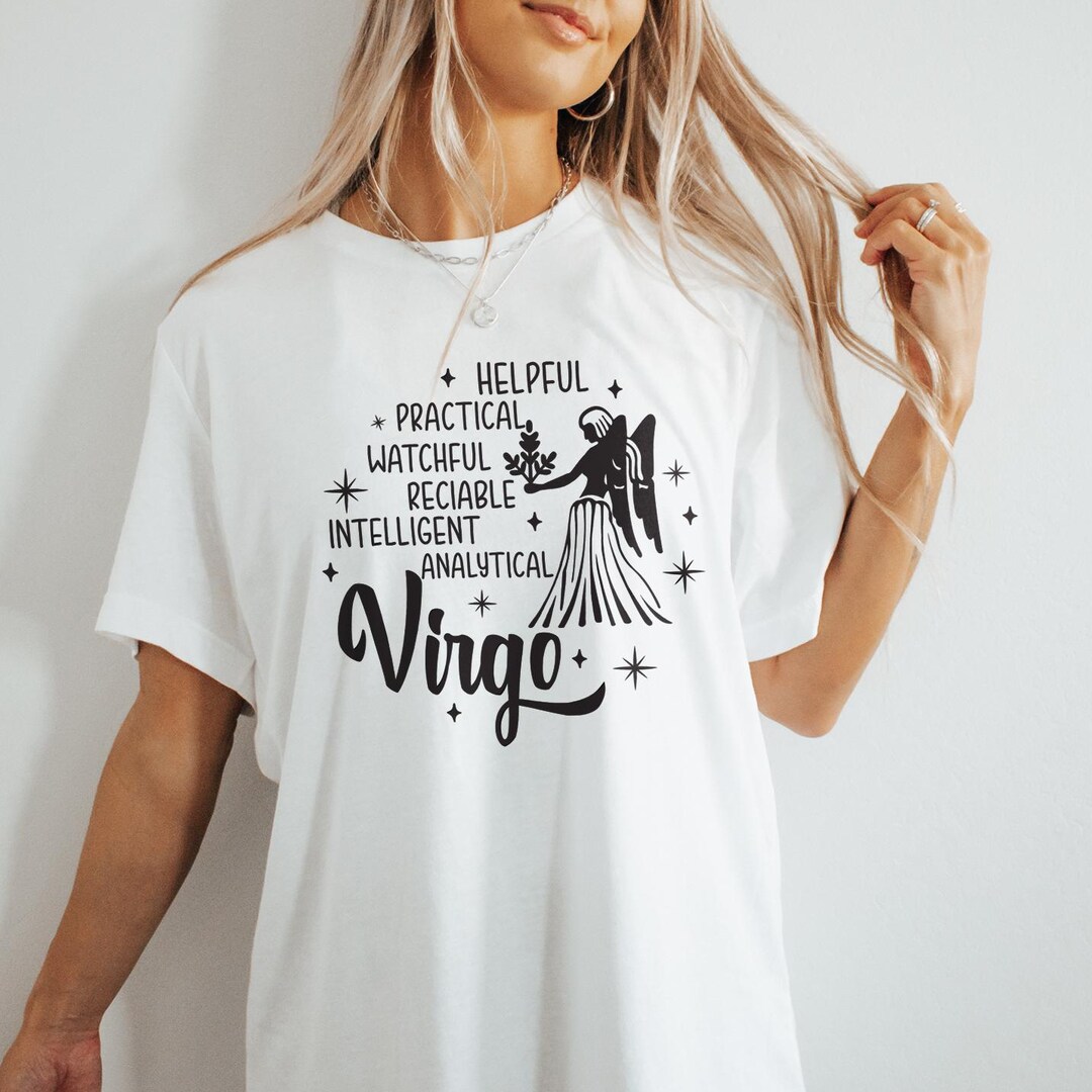 Virgo Zodiac Print | Minimal Earth Sign Design | Elegant Astrology Art ...