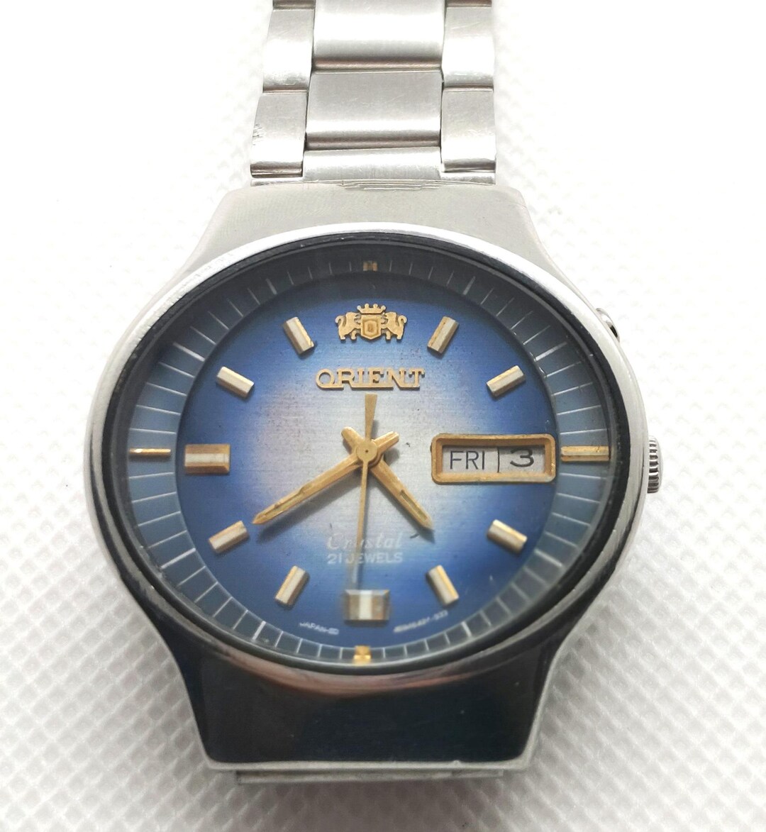 Rare Vintage Orient Crystal sea King Gents 21jewel Automatic Watch G4 ...