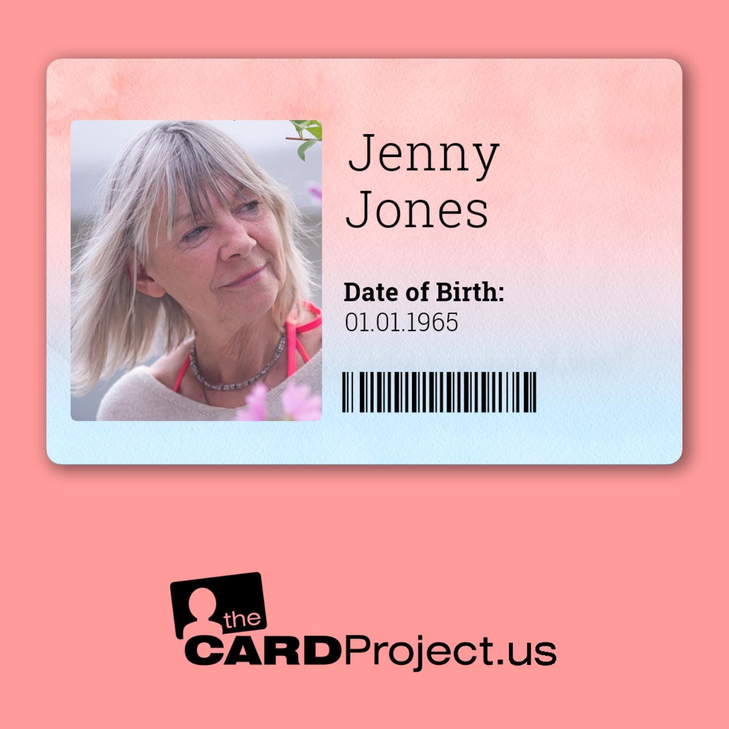 Photo ID Card, Personalized With Name, Date of Birth, and Signature ...