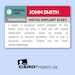 Metal Implant ID Card – Wallet-sized, Biodegradable Plastic, Medical ...