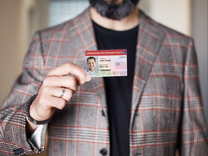 Disability ID Card With Photo for Hidden Disabilities | Personalized ...