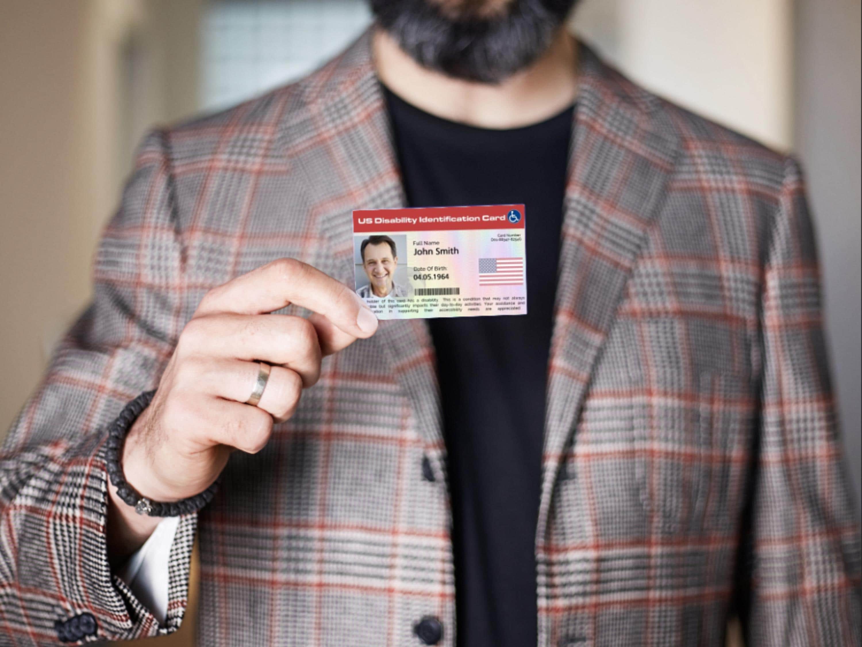 Disability ID Card With Photo for Hidden Disabilities | Personalized ...