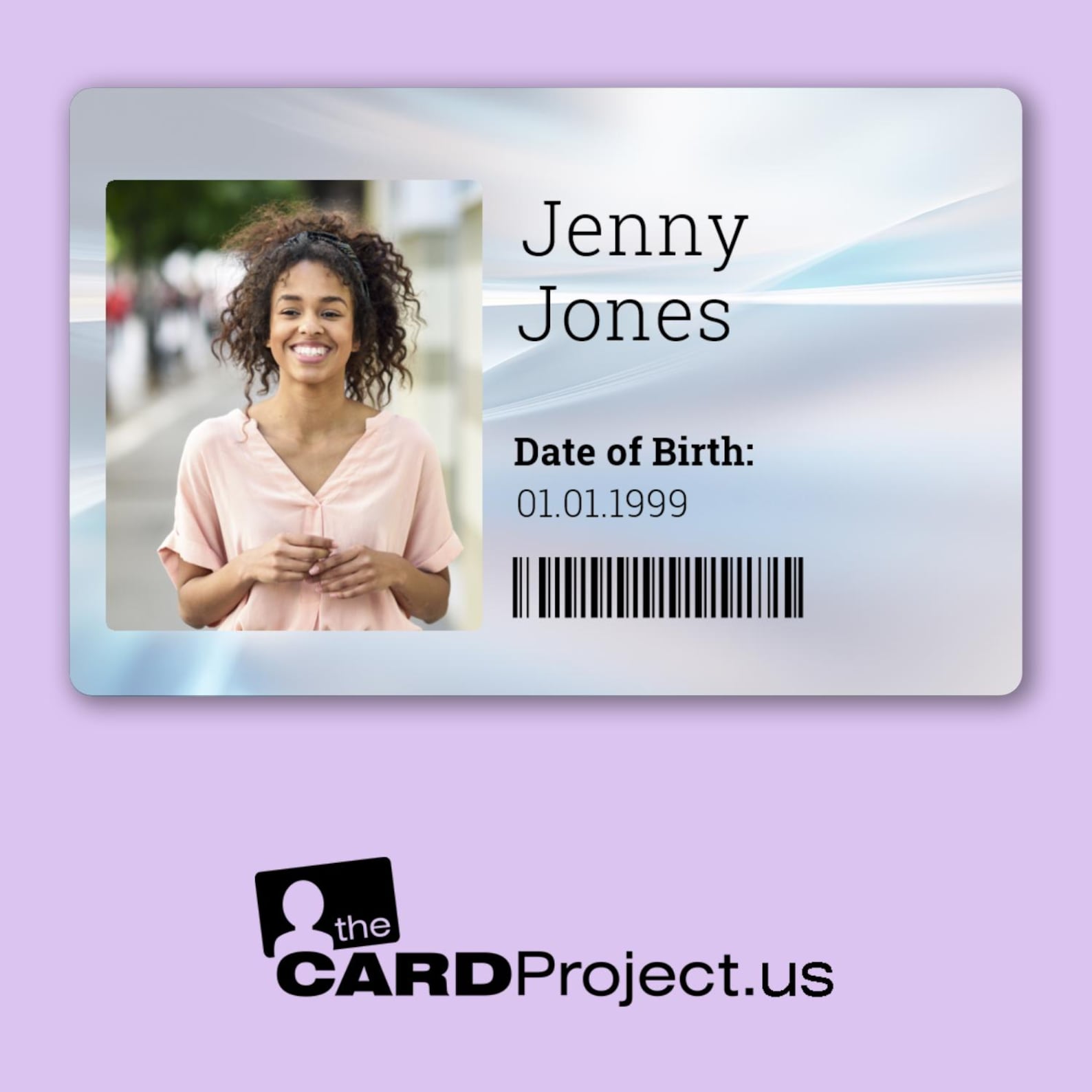 Photo ID Card, Personalized With Name, Date of Birth, and Signature ...