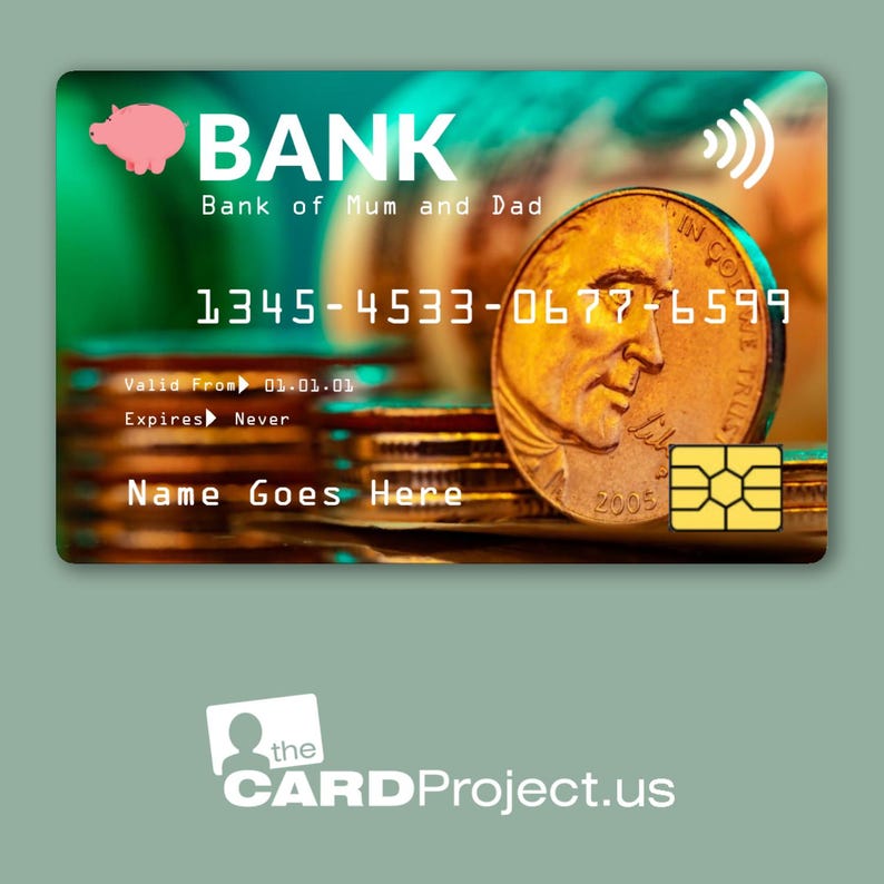 Kids Toy Money Credit Card – Personalized for Learning and Play, Custom ...