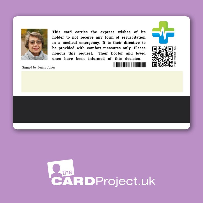 Do Not Resuscitate (DNR) Medical ID Card for First Responders ...