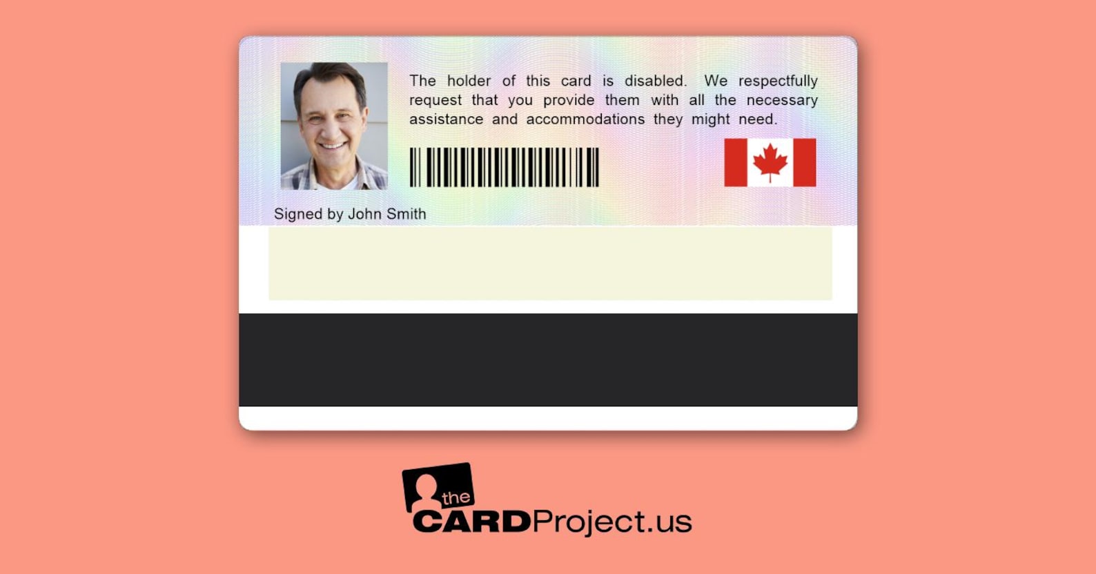 Disability ID Card With Photo for Hidden Disabilities | Personalized ...