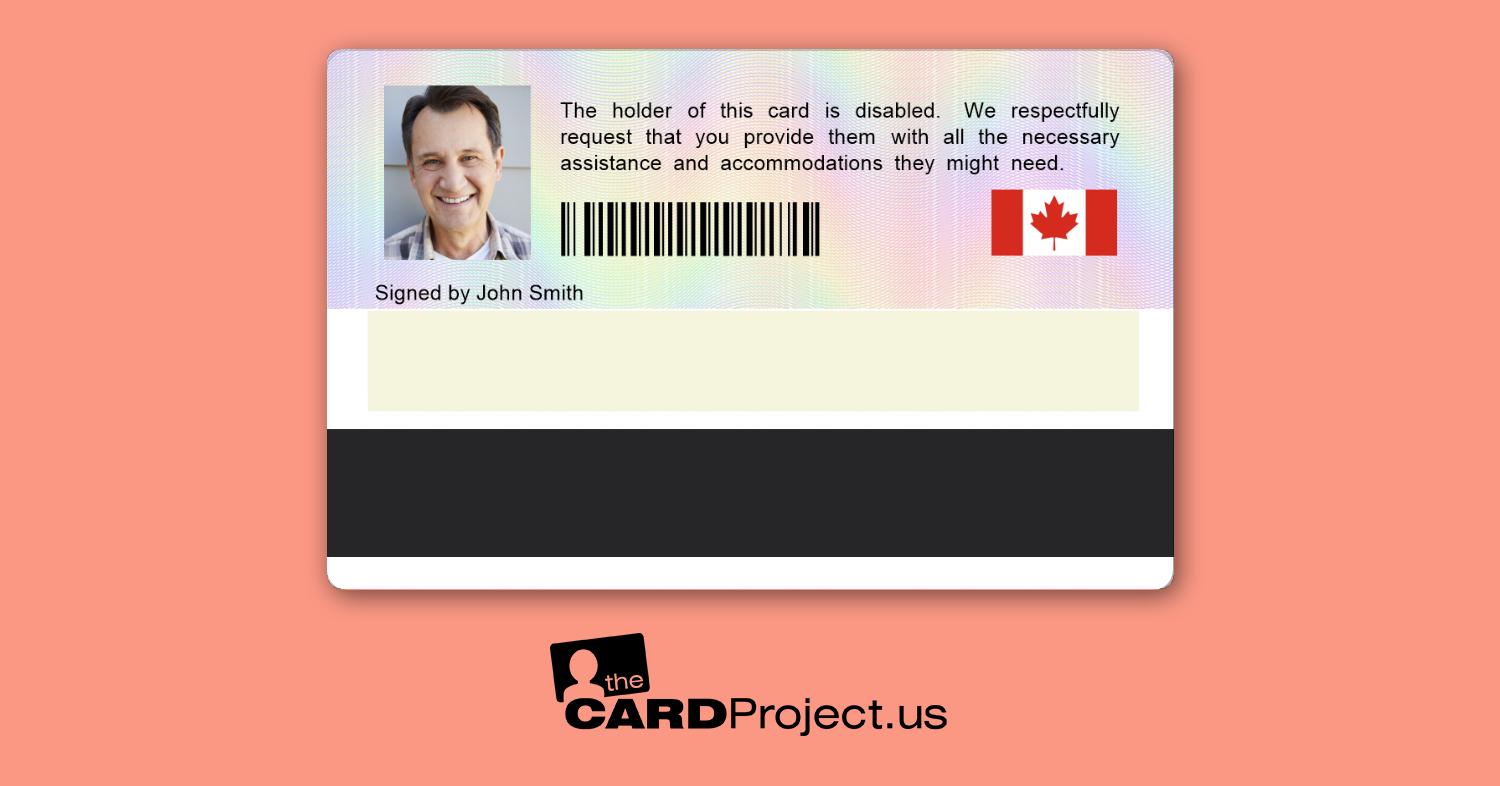 Disability ID Card With Photo for Hidden Disabilities | Personalized ...