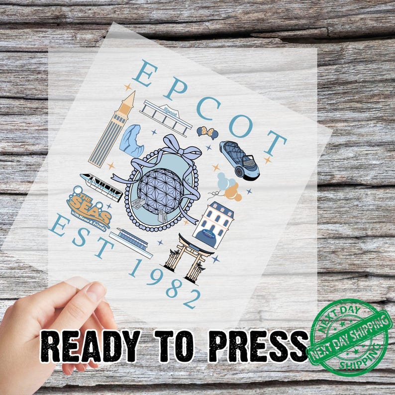 Retro Epcot Est 1982 Dtf, Heat Press Disney Family Dtf, Coquette Epcot ...