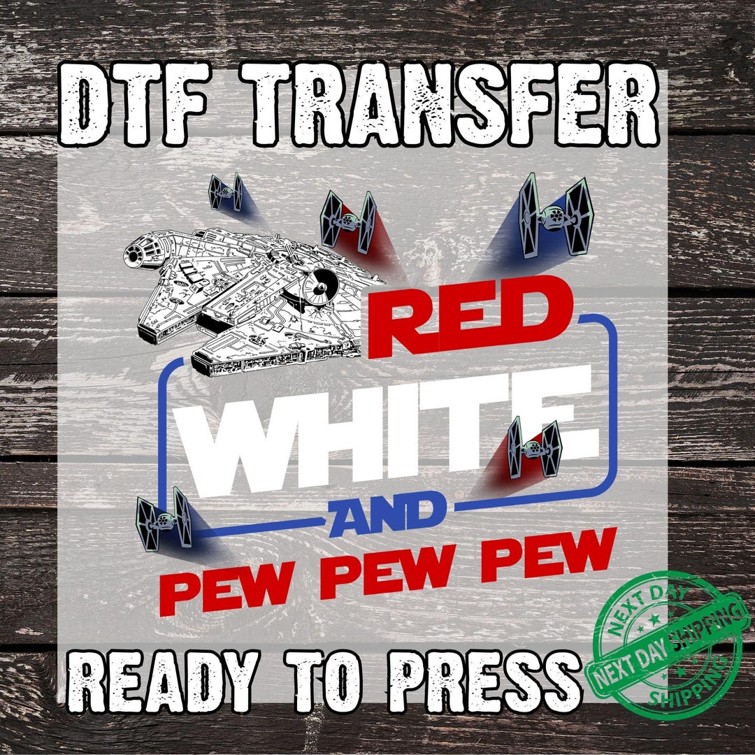 Star Wars Pew Pew DTF Transfer,star Wars Characters DTF, Star Wars ...