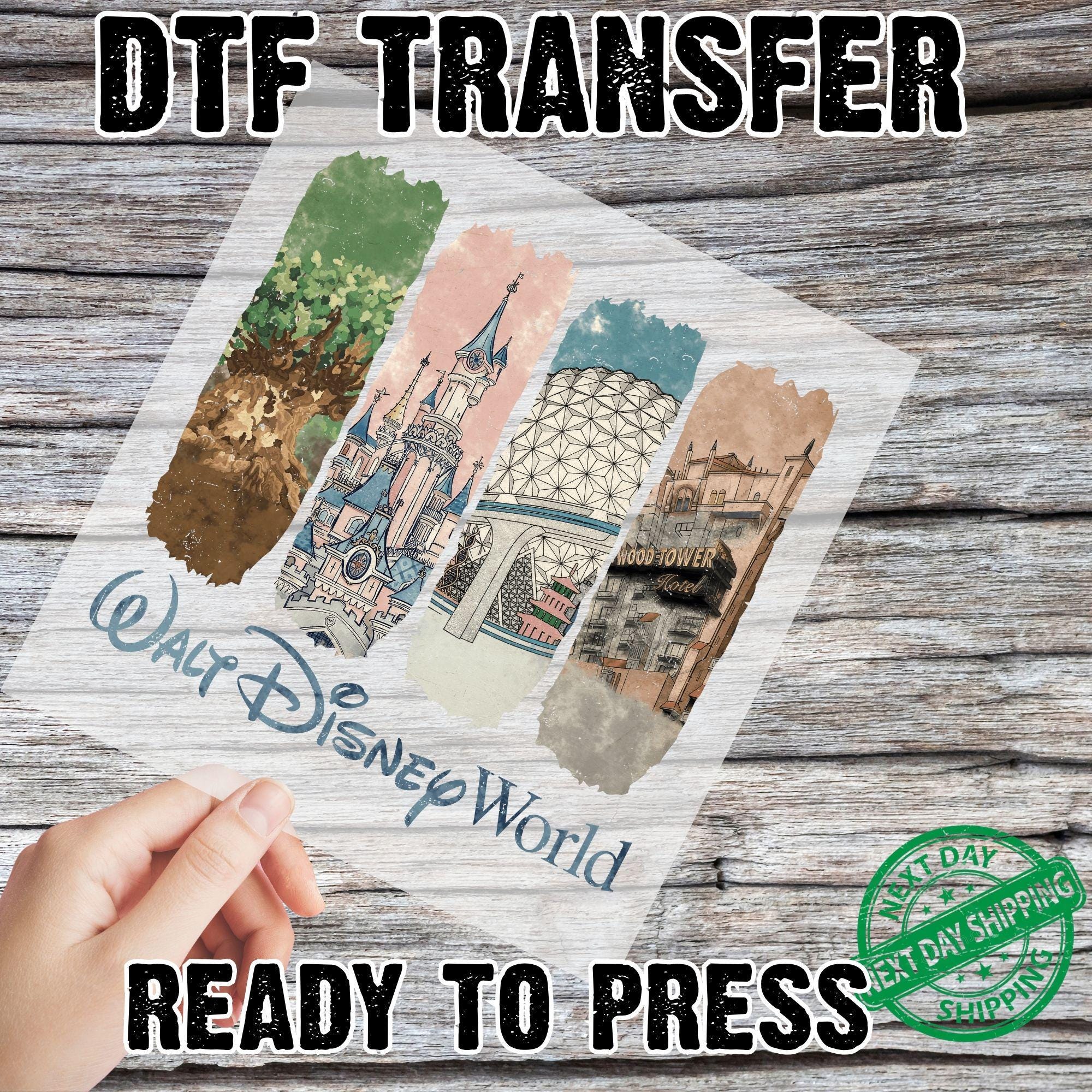 Walt Disney World Design DTF Transfers, Disneyland Ready to Press DTF ...