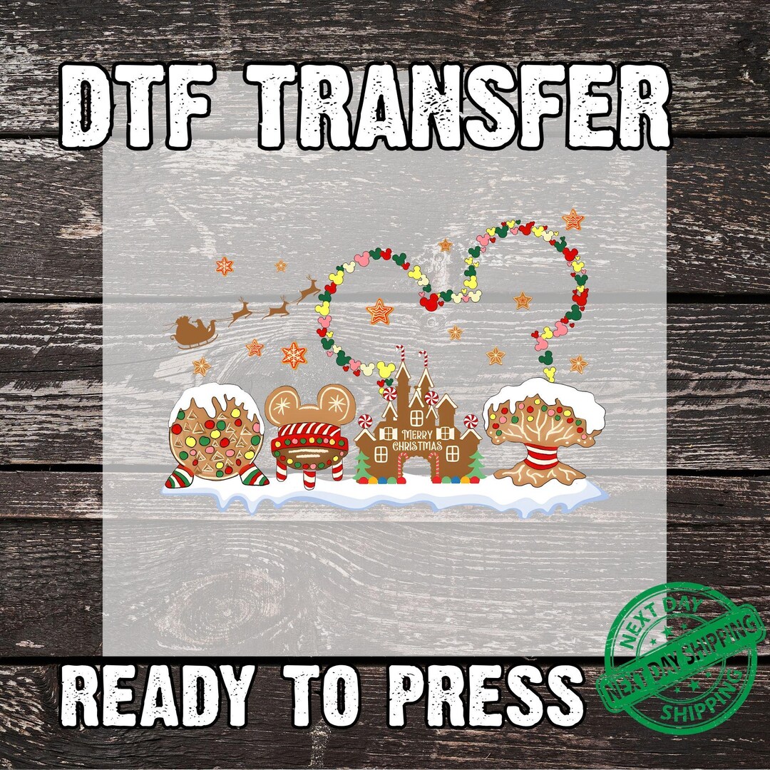 Merry Christmas Tree DTF Transfer: Ready to Press Heat Transfer - Etsy