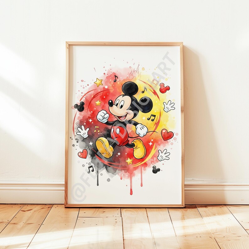 6 Chibi Mickey & Friends Prints - Cute Baby Mickey and Minnie ...