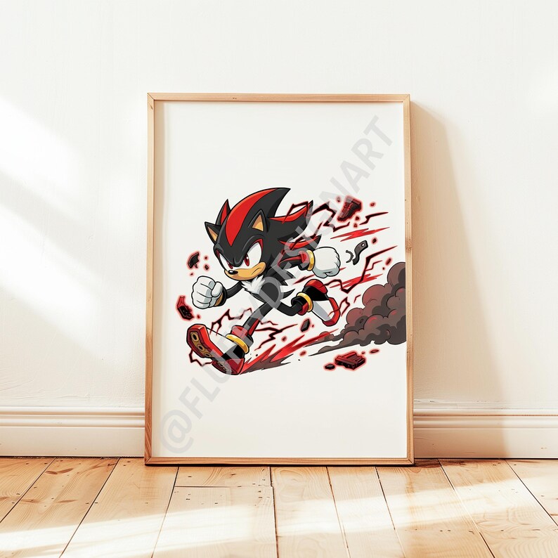 6 Aesthetic Sonic the Hedgehog Prints - Hand-drawing Sonic Poster ...
