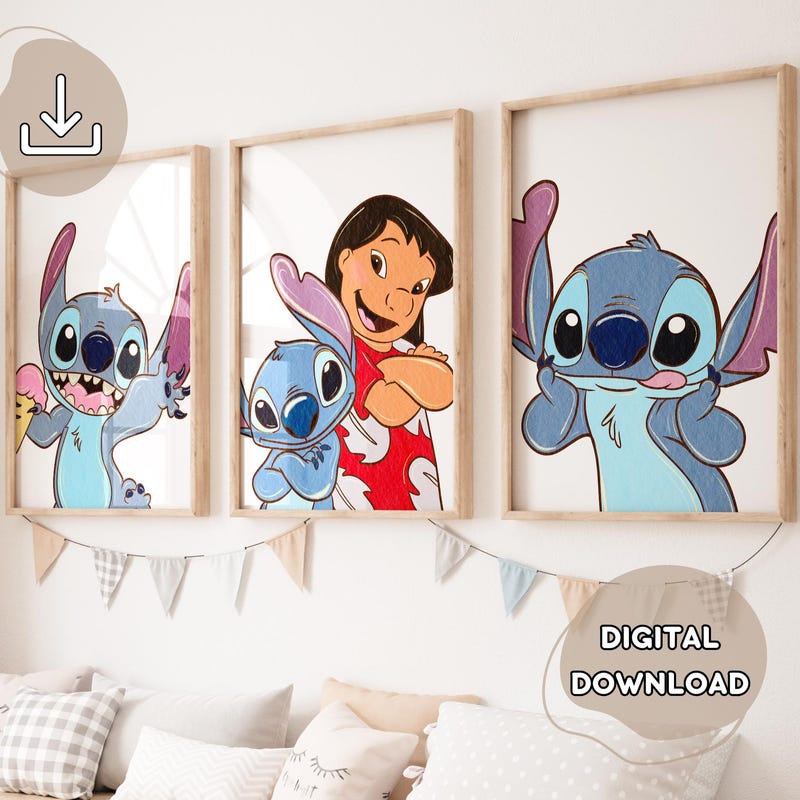 Stitch Poster - Etsy
