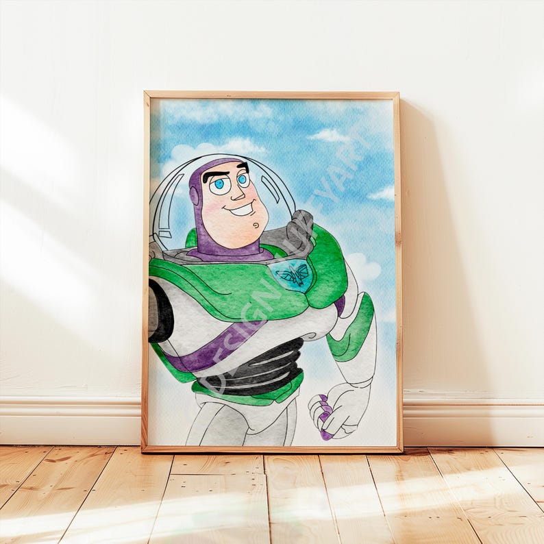 3 Toy Story Posters - Toy Story Watercolor Wall Art, Prints for Kids ...