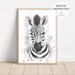 3 Watercolor Safari Posters - Drawing Cute Wall Art, Kids Room Decor ...