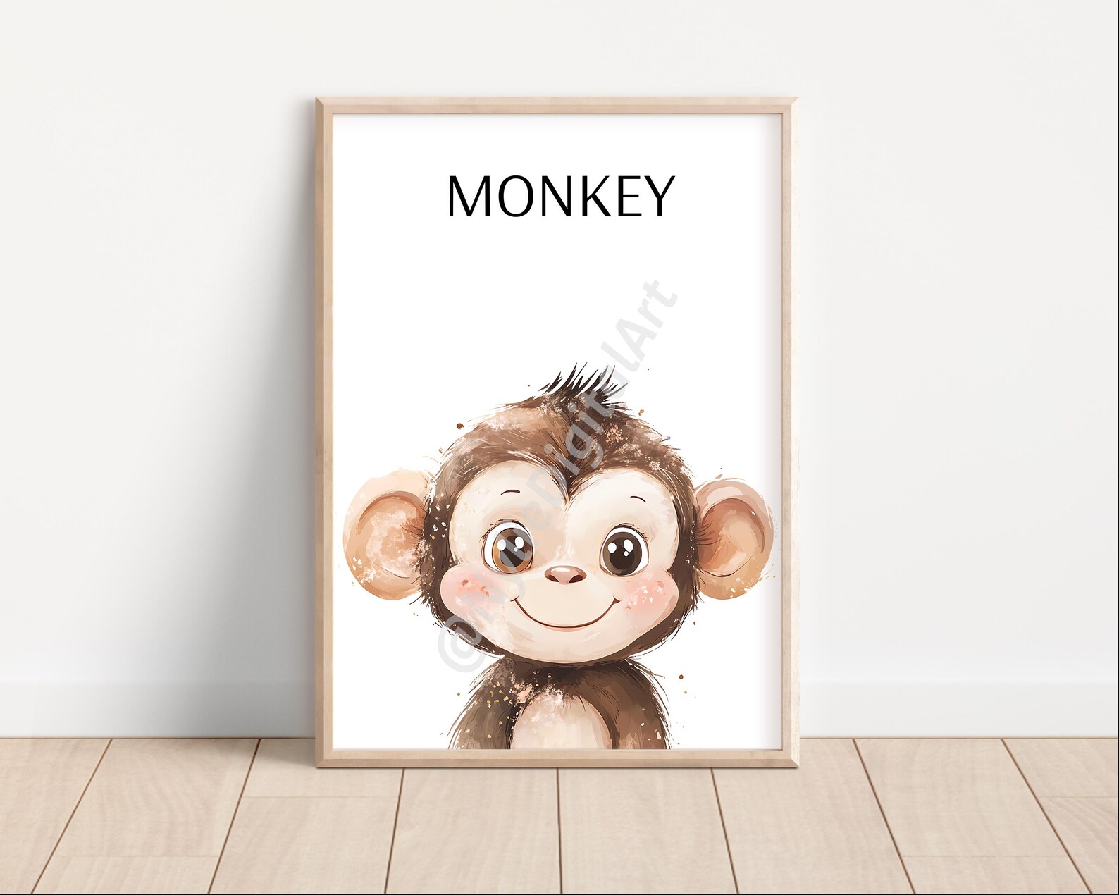 6 Safari Animal Posters Name Animals Wall Art, Kids Room Decor, Nursery ...