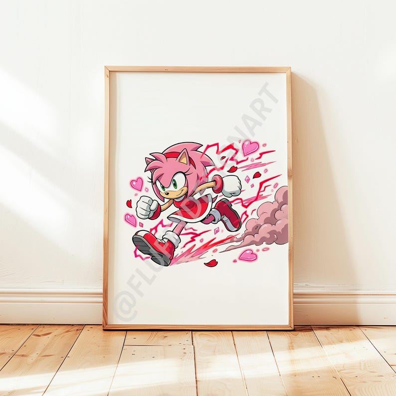 6 Aesthetic Sonic the Hedgehog Prints - Hand-drawing Sonic Poster ...