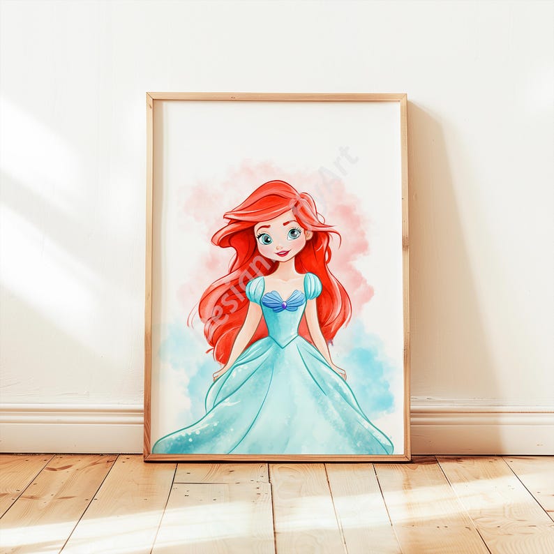 3 Printable Princesses Posters - Princesses Fairy Tale, Baby Girls Room ...
