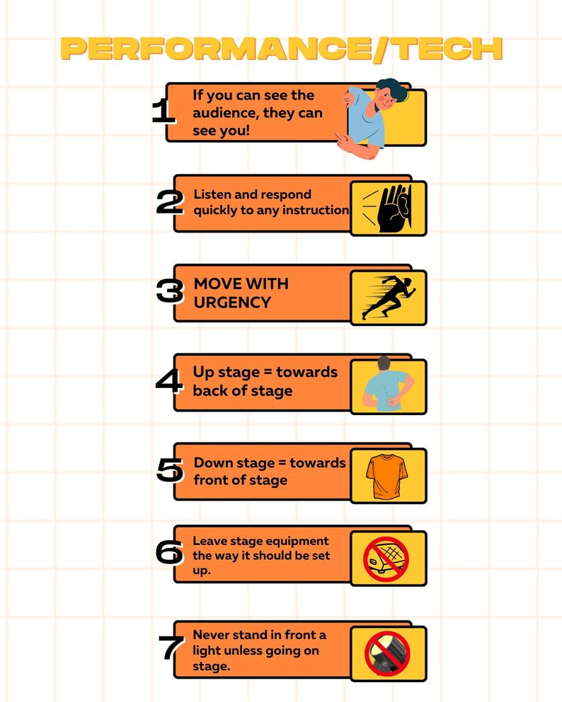 Dance Team Performance Etiquette Template - Etsy