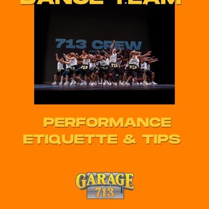 Dance Team Performance Etiquette Template - Etsy