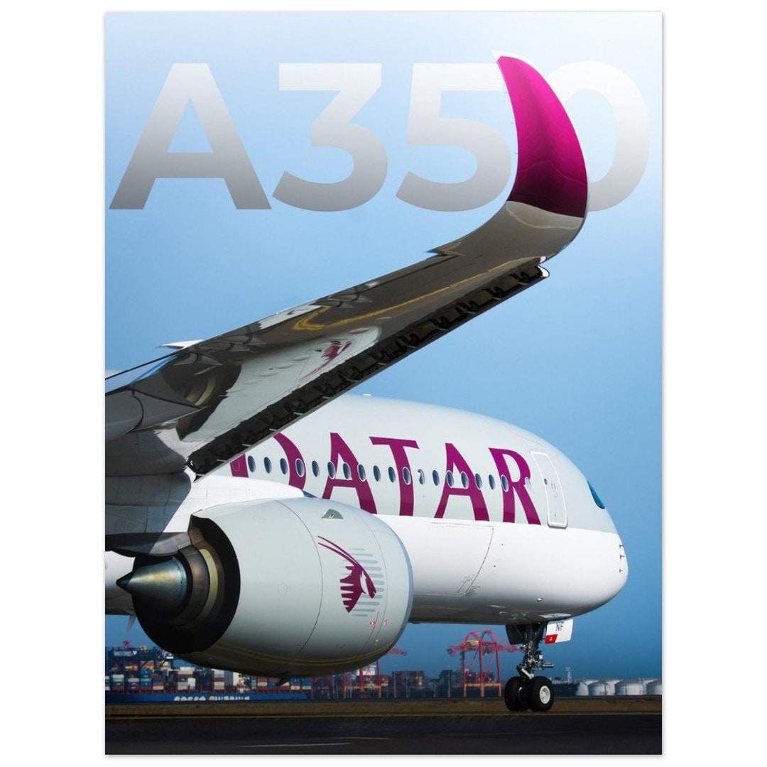 Airbus A350 Aviation Art Premium Semi-glossy Paper Poster - Etsy