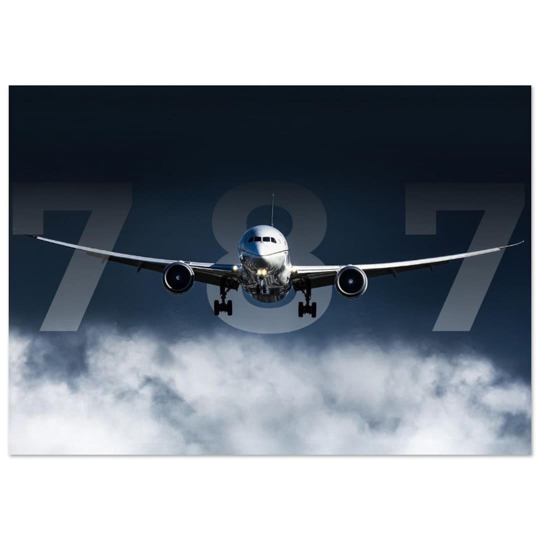 Boeing 787 Aviation Art Premium Semi-glossy Paper Poster - Etsy