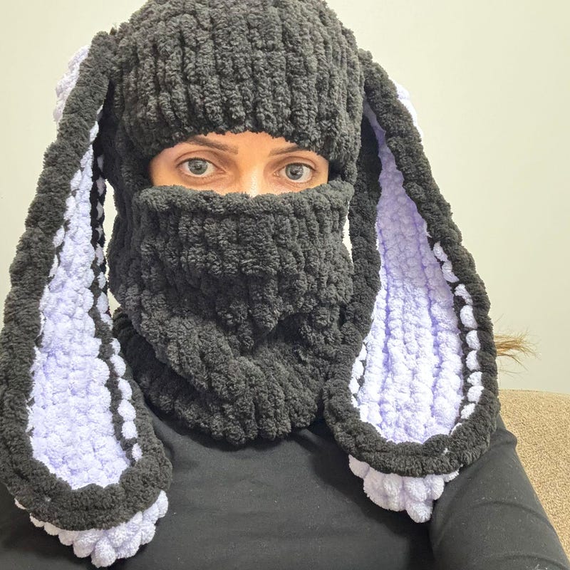 Bunny Balaclava - Etsy
