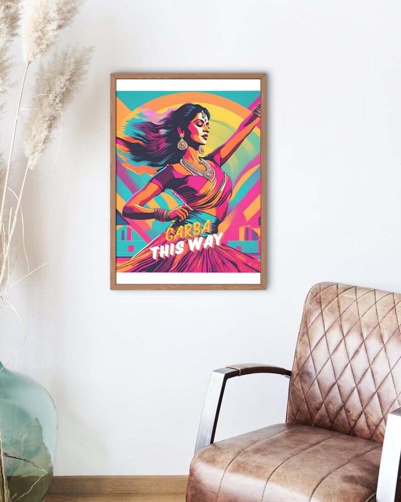Gujarati Garba Pop Art Print: Colorful Desi Wall Art (digital Download ...