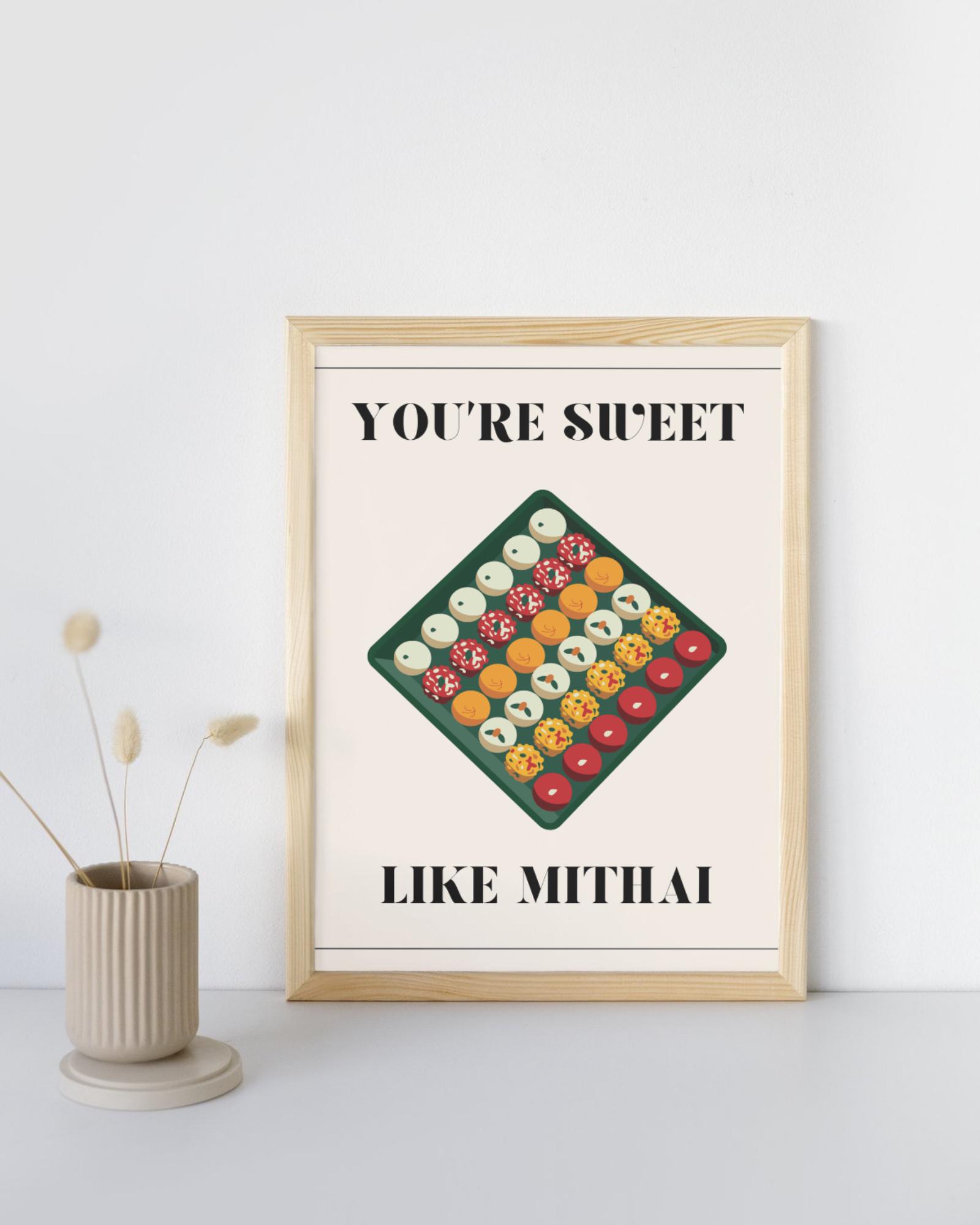 Gujarati Food Poster: Mithai - Indian Kitchen Art (digital Download) - Etsy
