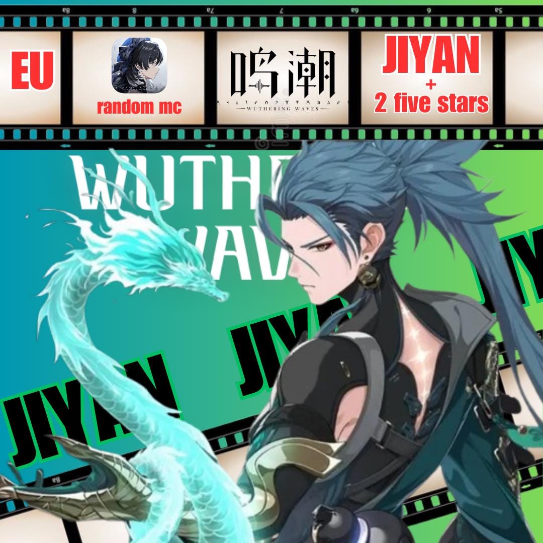 Europe Wuwa Jiyan Starter Account Wuthering Waves Starter Account Wuwa ...