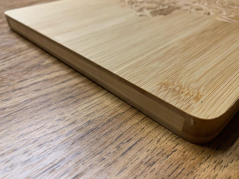 Chopping Board With Carved Cat With Flowers Design Charcuterie Board ...