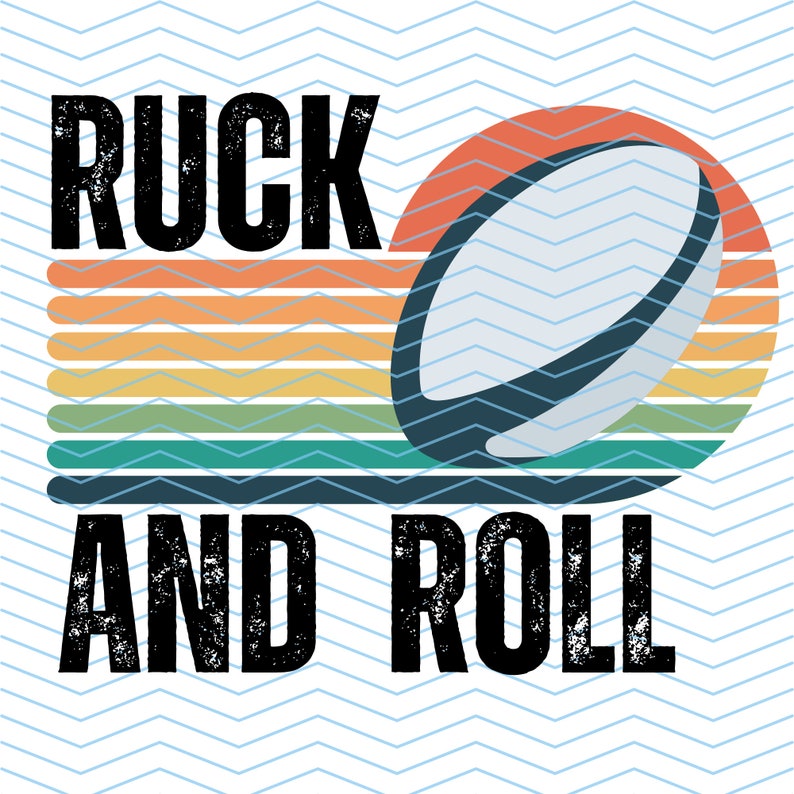 Ruck & Roll Rugby PNG - Etsy