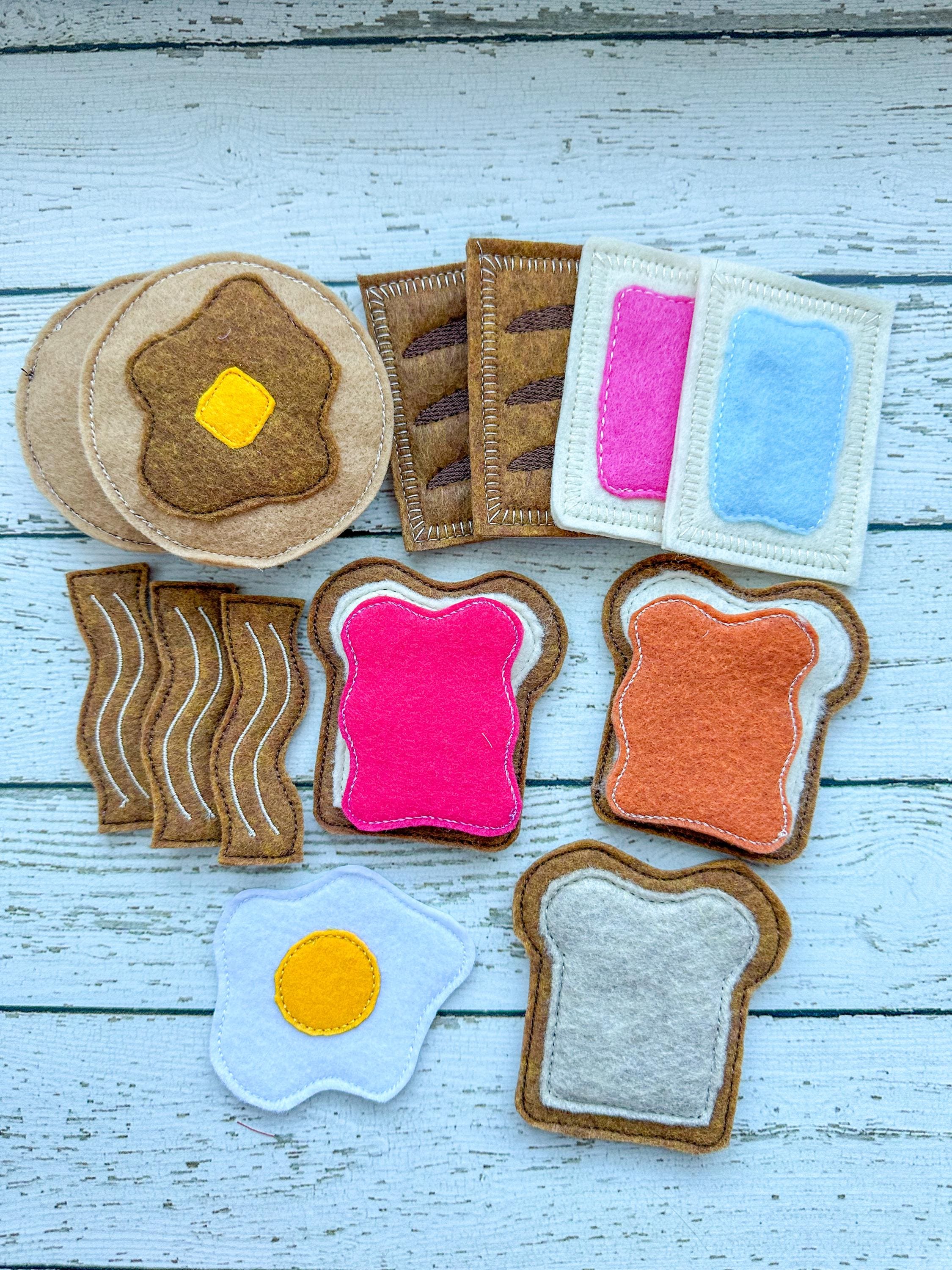 ITH Felt Breakfast Food Play Set Machine Embroidery Digital Download ...