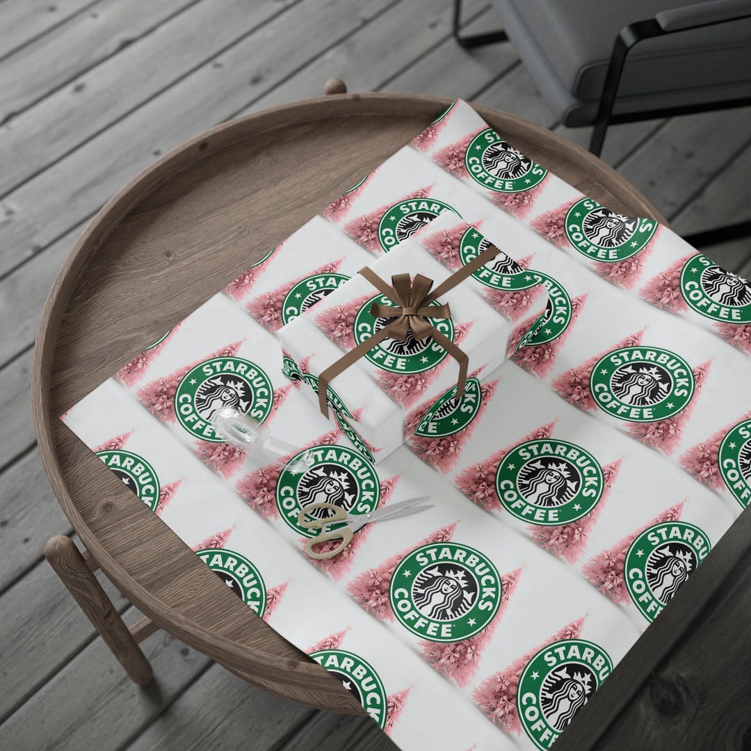 Christmas Starbucks Girly Coffee Wrapping Papers, Gift Wrap Rolls ...