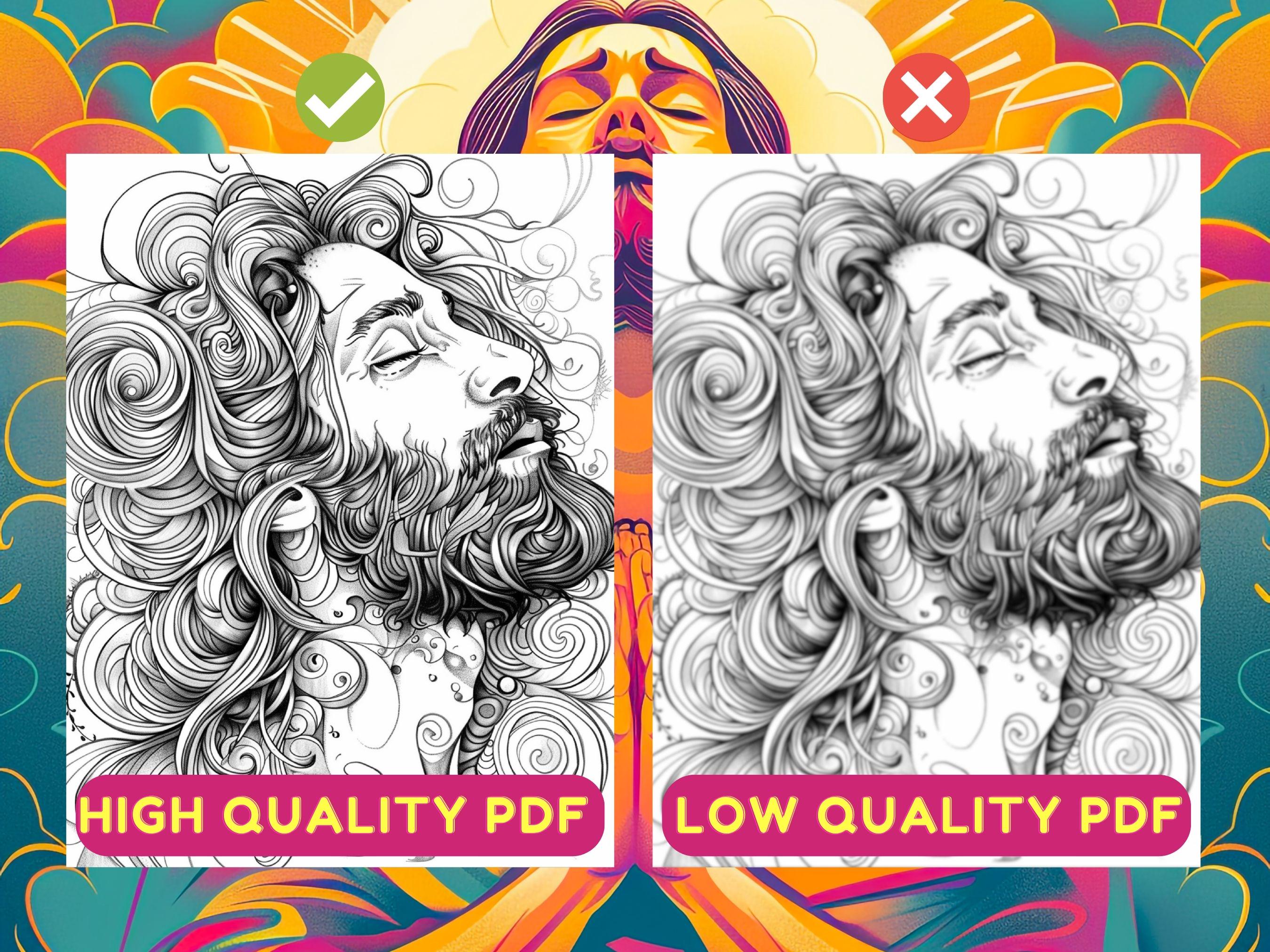 152 Jesus and Christianity Coloring Book, Printable PDF, Jesus ...