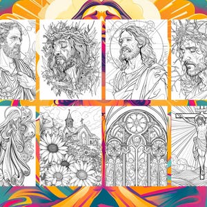152 Jesus and Christianity Coloring Book, Printable PDF, Jesus ...