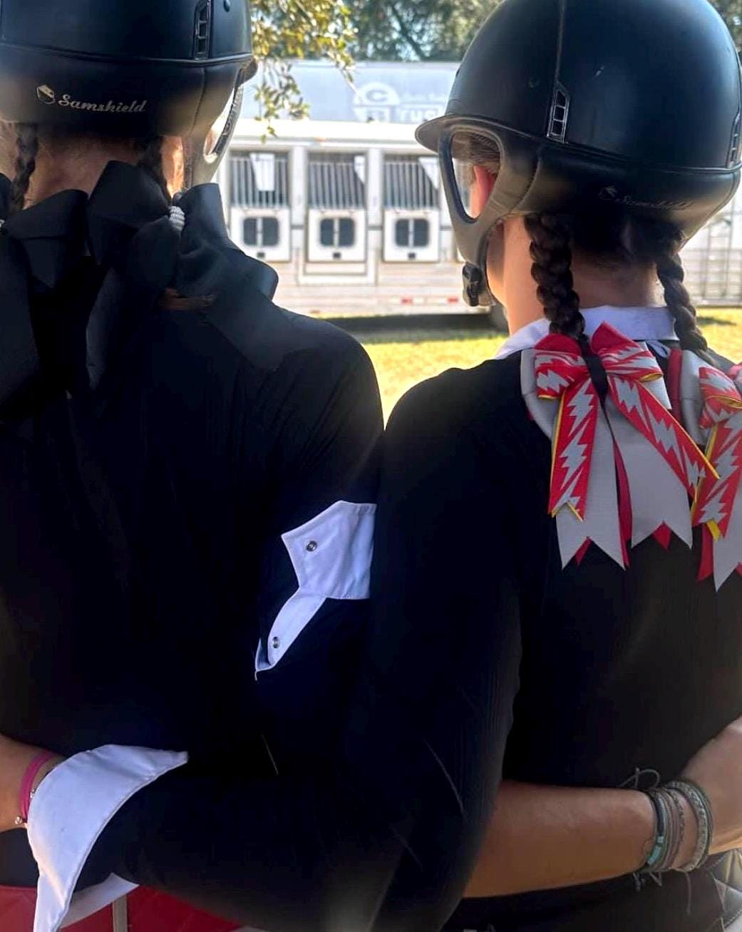 Lightning Red Equestrian Show Bows, Red Horse Show Bows, Red Show Bows ...