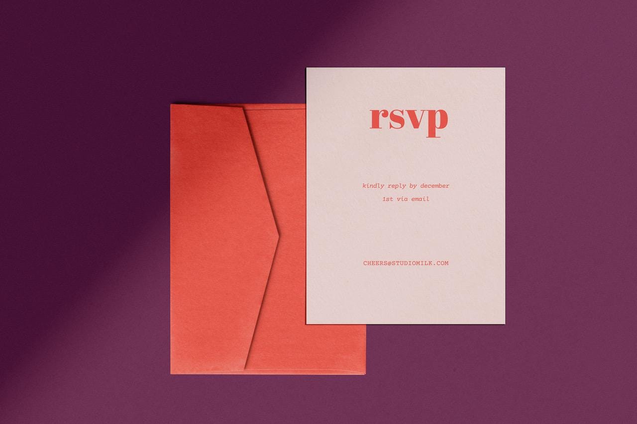 PRINTABLE RSVP CARD Template | Rsvp Invitation Insert, Rsvp Postcard ...