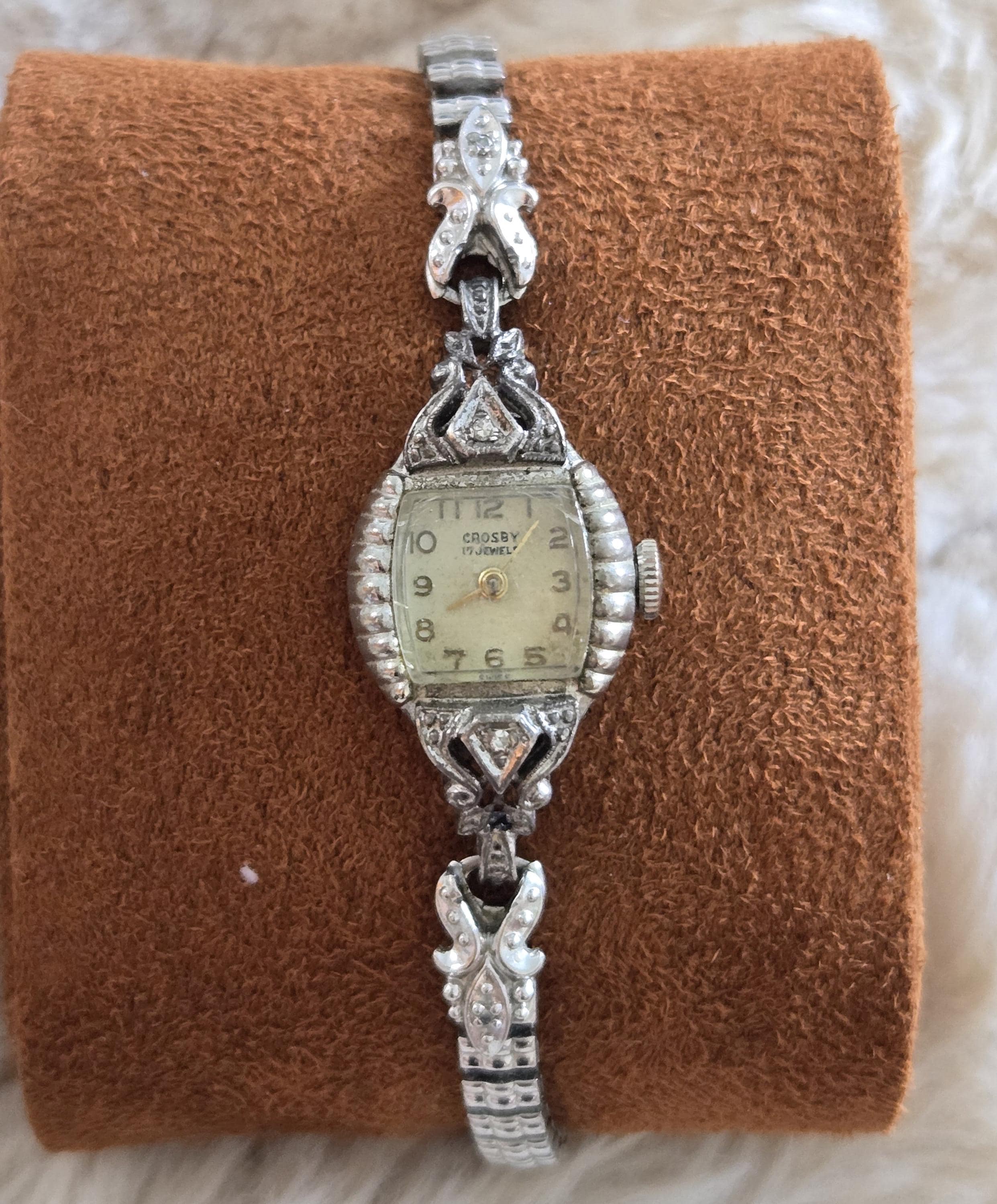Vintage Crosby 17 Jewels Watch - Etsy