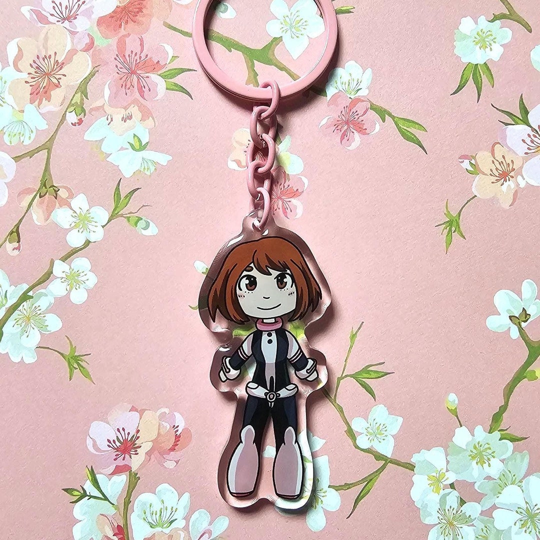 Ochaco Uraraka My Hero Academia Keychain - Etsy