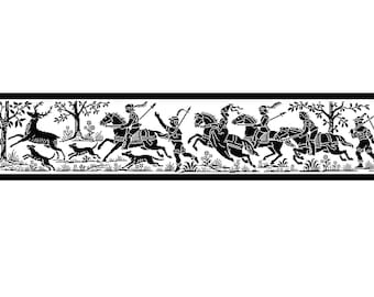 Greek Scene Cross Stitch Pattern, Filet Crochet Pattern Antique Style ...