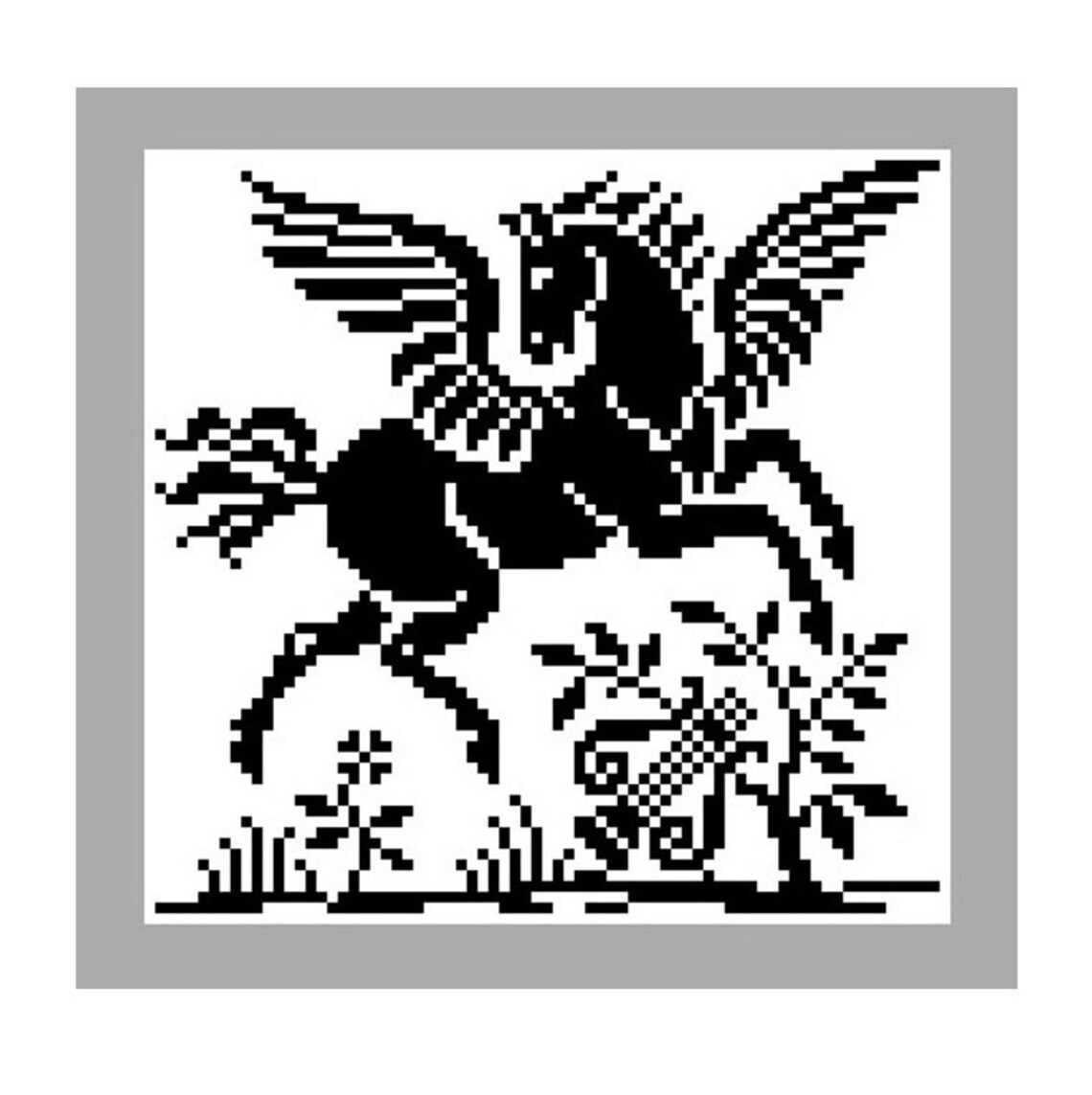 Pegasus. Cross Stitch Pattern. Filet Crochet Pattern. Instant Download ...