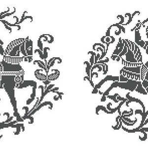 5 Knights Cross Stitch Pattern. Instant Download PDF. - Etsy